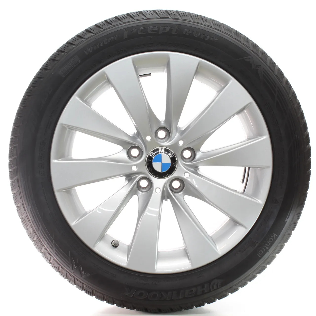 BMW 3er F30 F31 4er F32 F33 F36 Winterräder V-Speiche 413 Hankook 225 ...